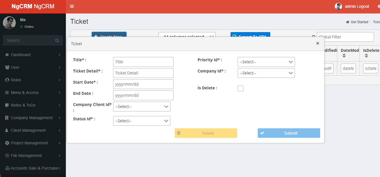 NgCRM Angular 7 CRM SinglePage Boilerplate Application | .net core api ... NgCRM Angular 7 CRM SinglePage Boilerplate Application | .net core api ...